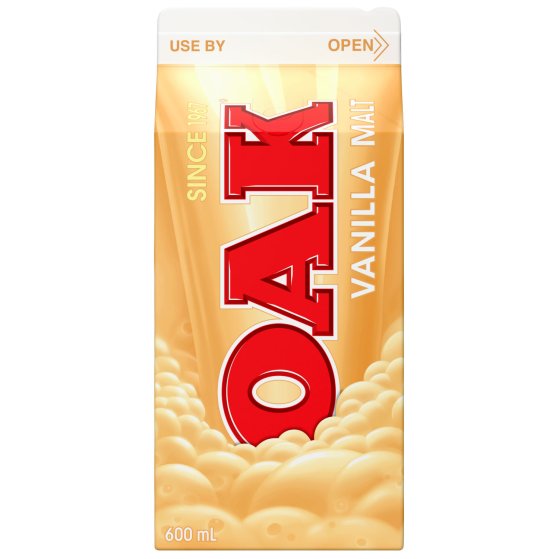 OAK Flavoured Milk 600ml - VANILLA MALT