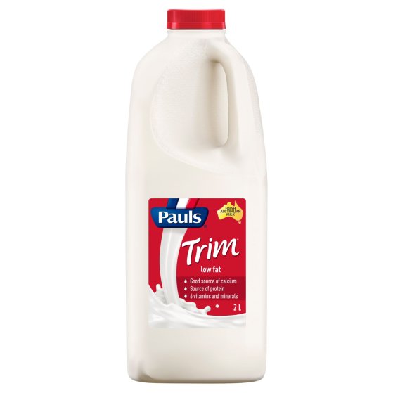 Pauls Milk Trim Low Fat 2L